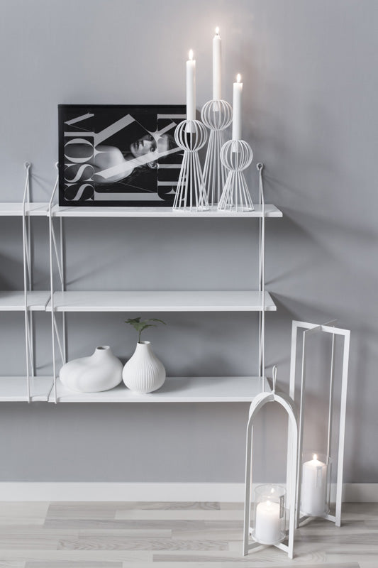 Valge keraamiline vaas Lind – TAKARA NORD